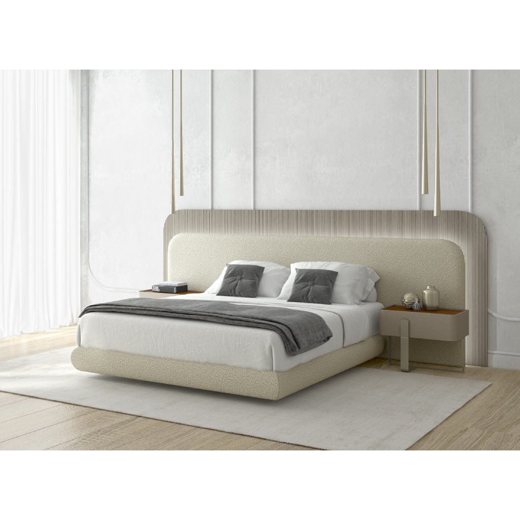 Κρεβατοκάμαρα Reflex με μοντέρνα ενιαία διπλή πλάτη.